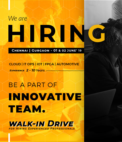 Walk-In drive Gurgaon & Chennai (1 st & 2 nd June 2019)